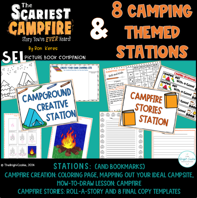 Camping Thematic Unit for Elementary - The Bright Cookie