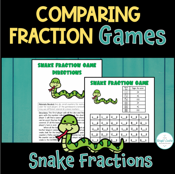Comparing Fractions Games & Activities - The Bright Cookie