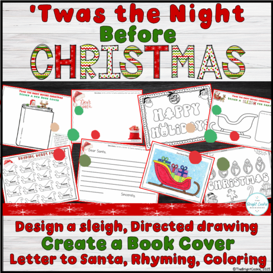 'Twas the Night Before Christmas Activities Resource - The Bright Cookie